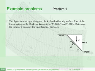 Basics of groundwater hydrology in geotechnical engineering oh ga01 | PPT