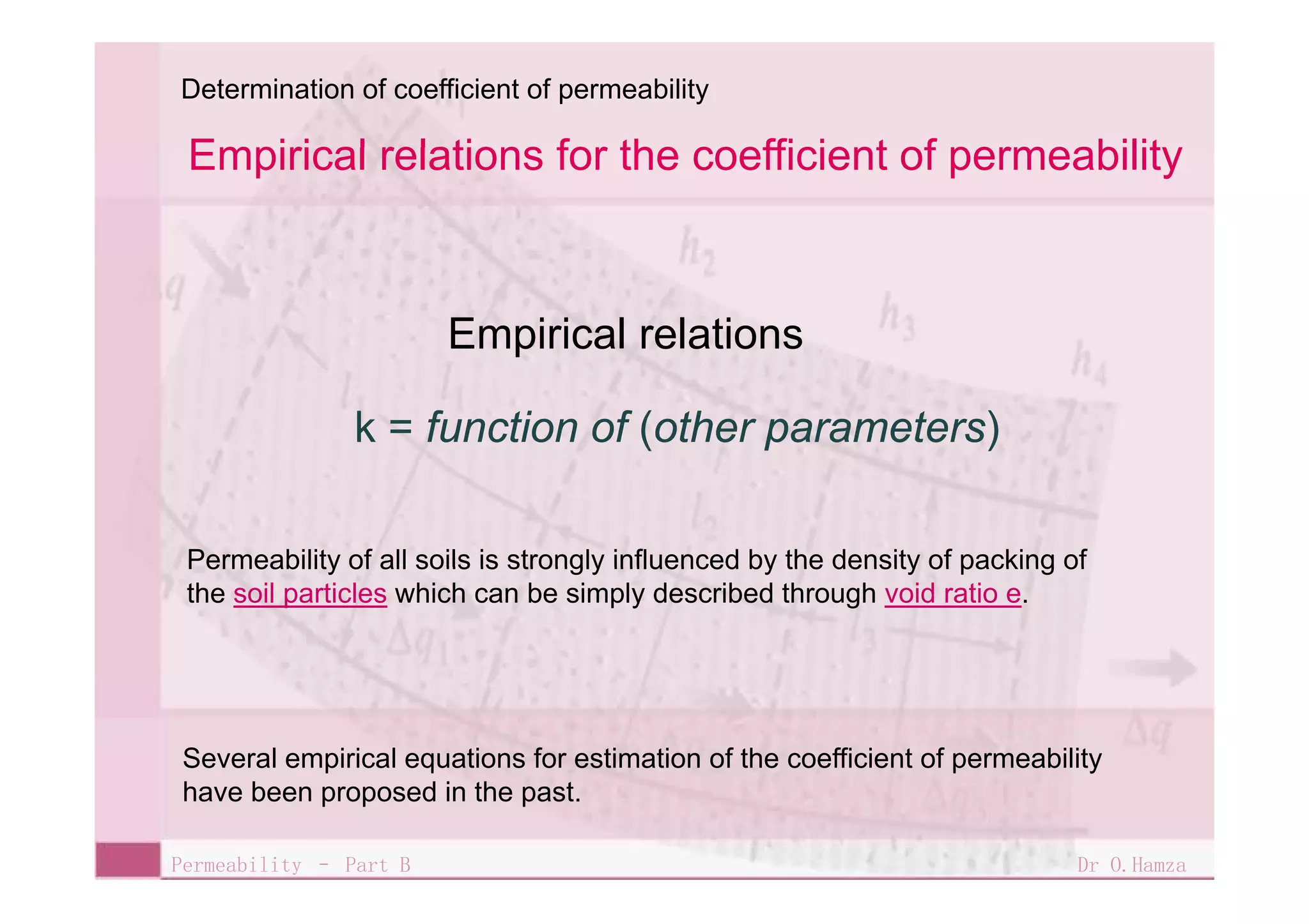 Basics of groundwater hydrology in geotechnical engineering ...