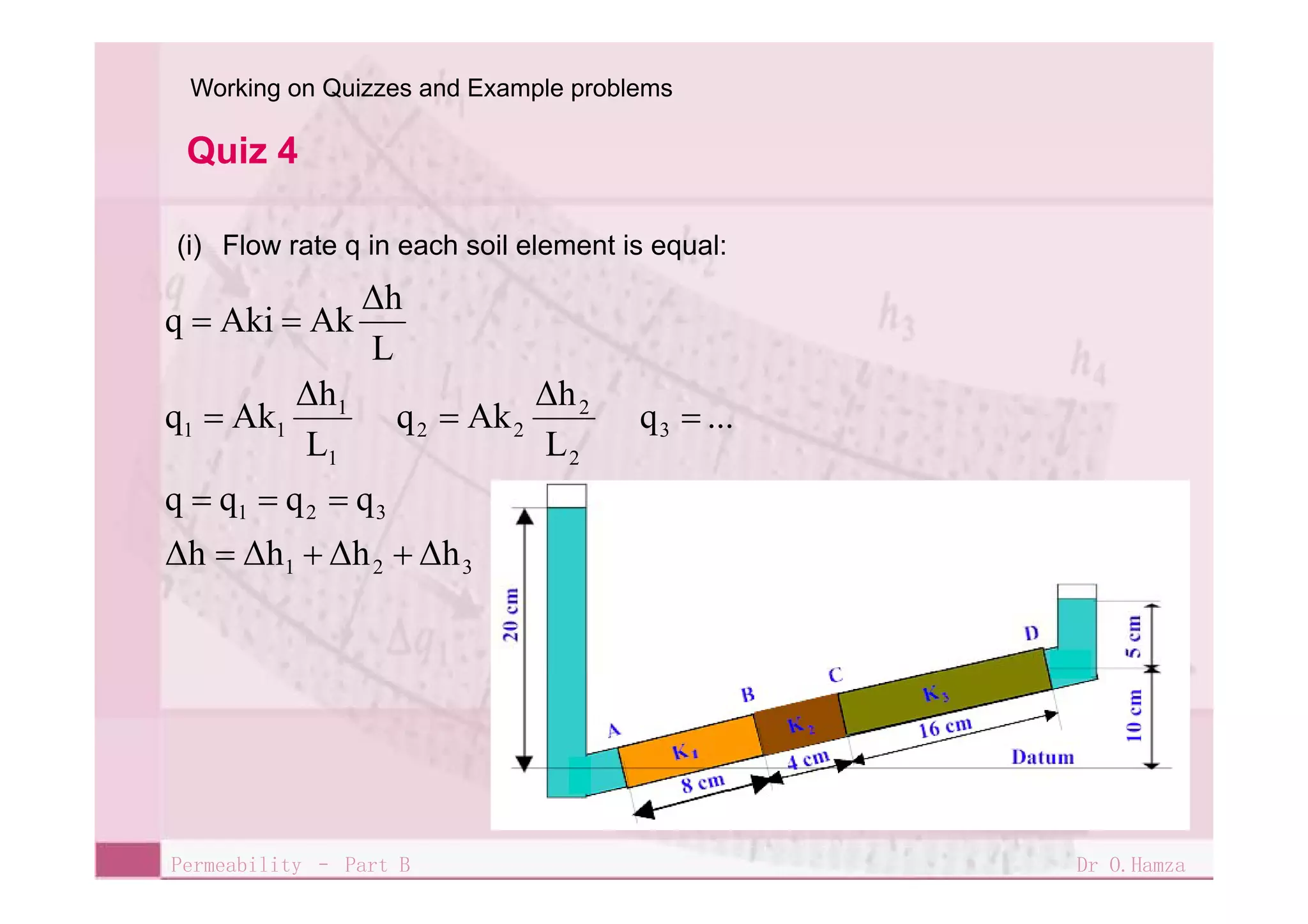 Basics of groundwater hydrology in geotechnical engineering: Permeability - Part B | PDF