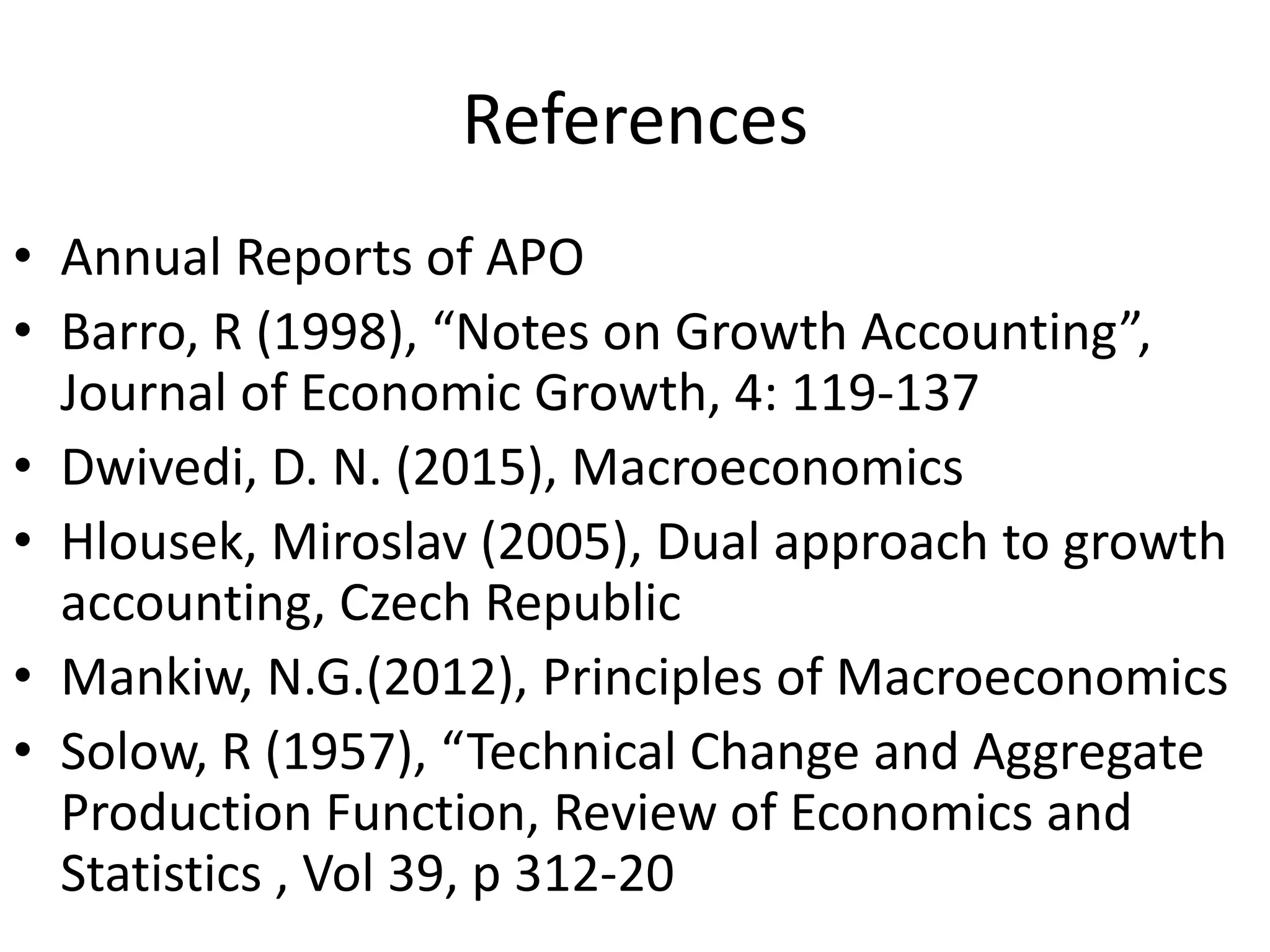 Basics of growth accounting | PPTX