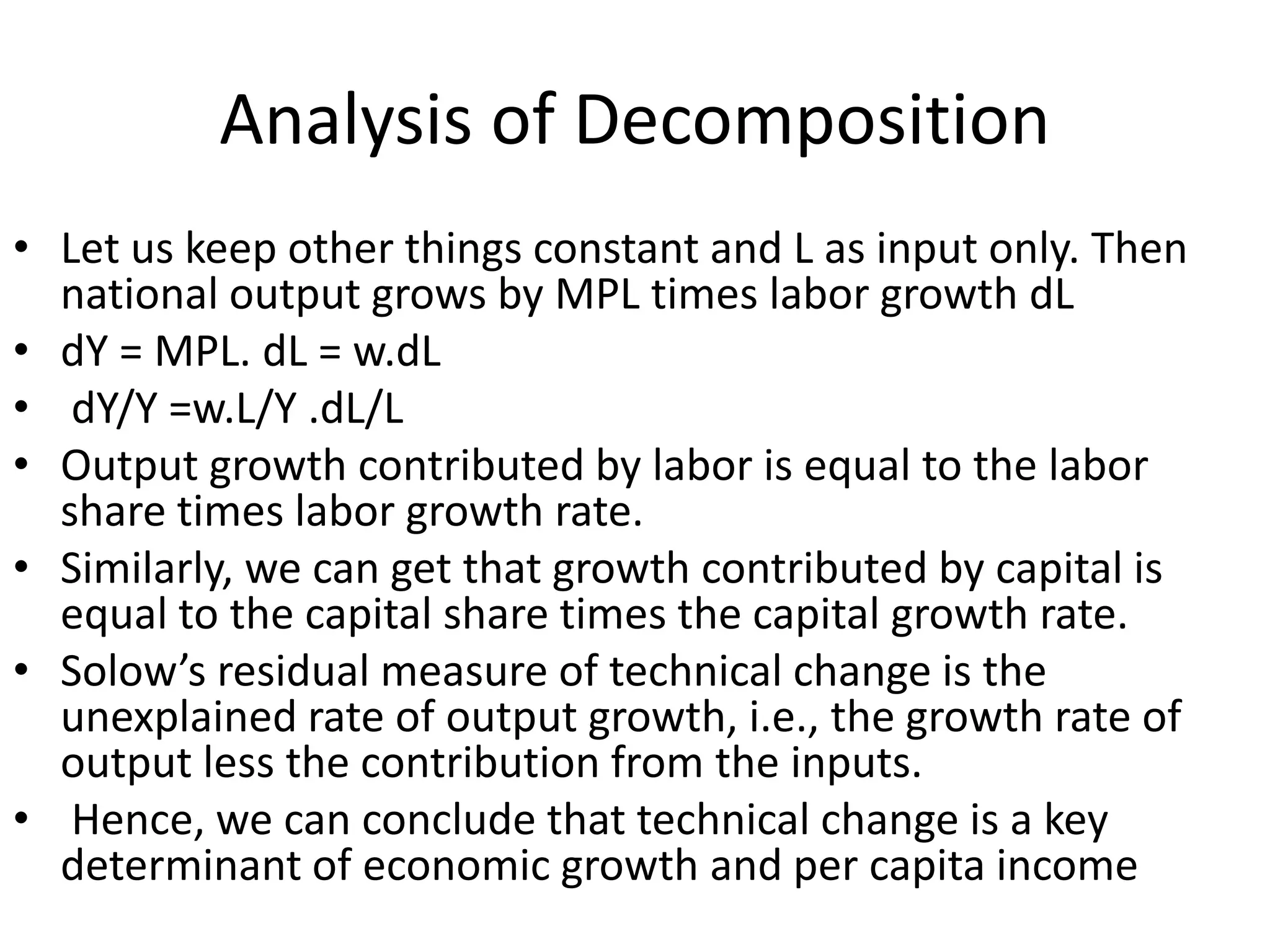 Basics of growth accounting | PPTX