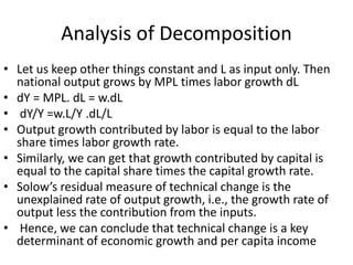 Basics of growth accounting | PPTX