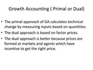 Basics of growth accounting | PPTX