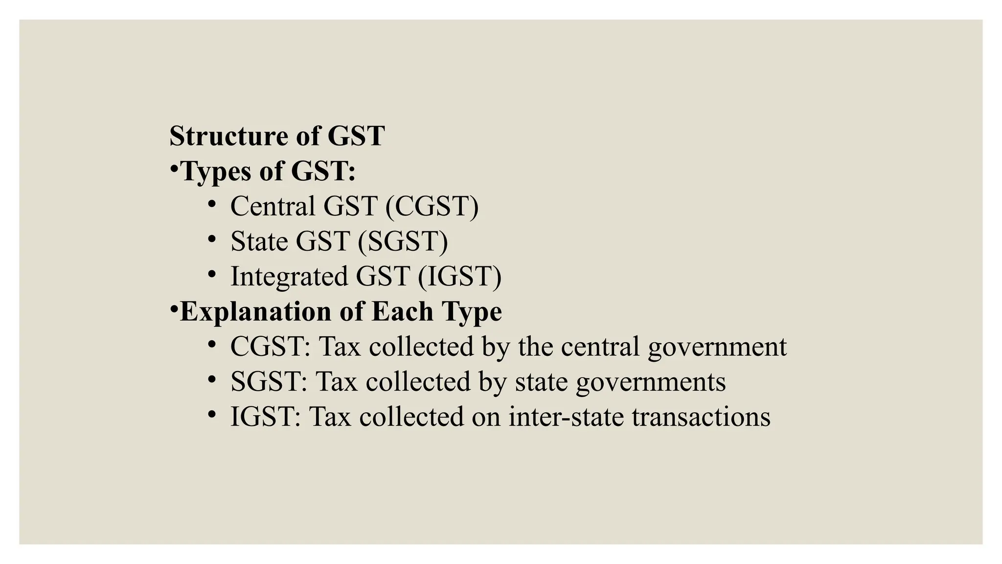 Basics of (Goods and Service Tax) or GST | PPTX