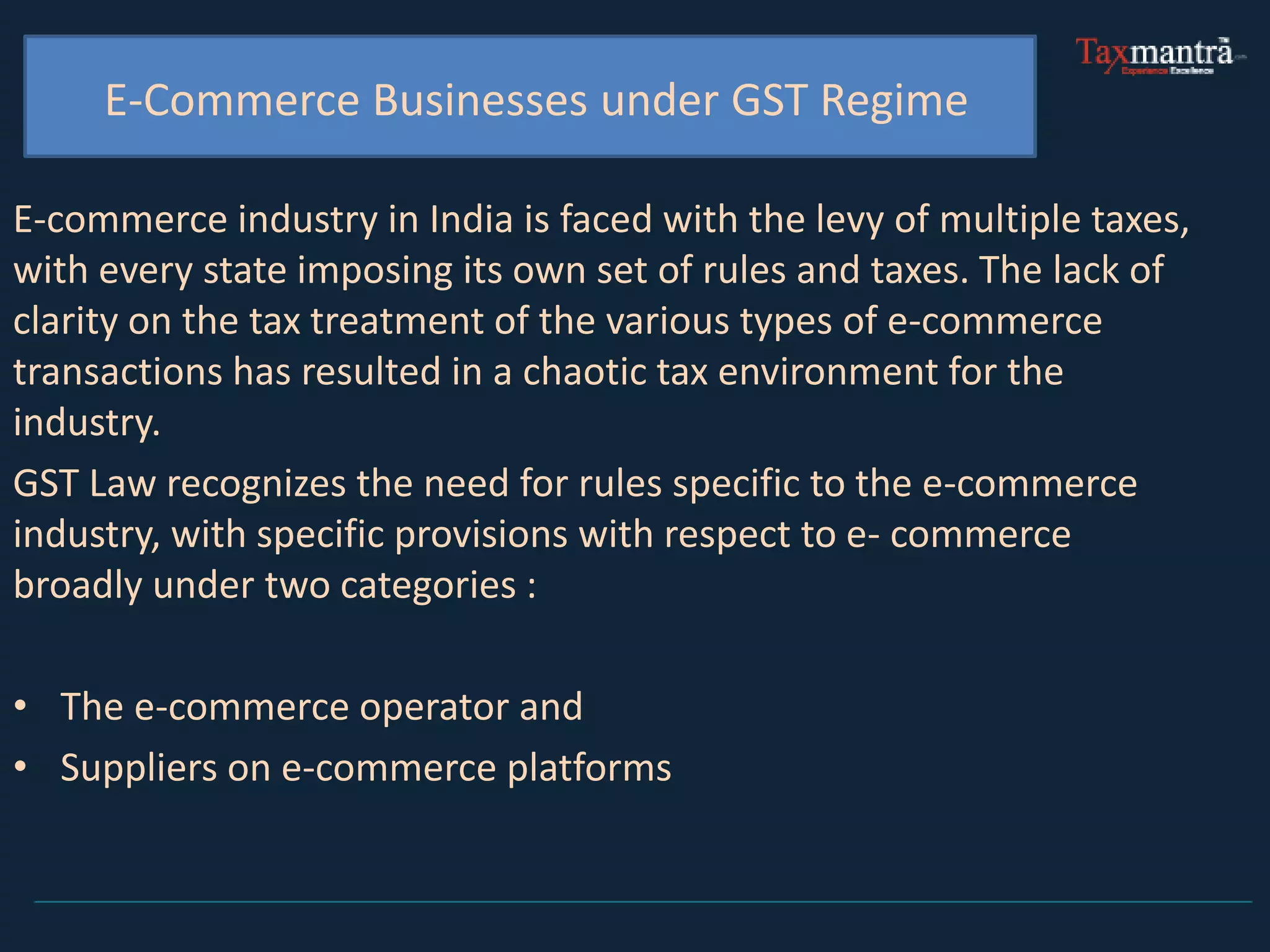 Basics of GST ( Goods & Service Tax) | PPTX