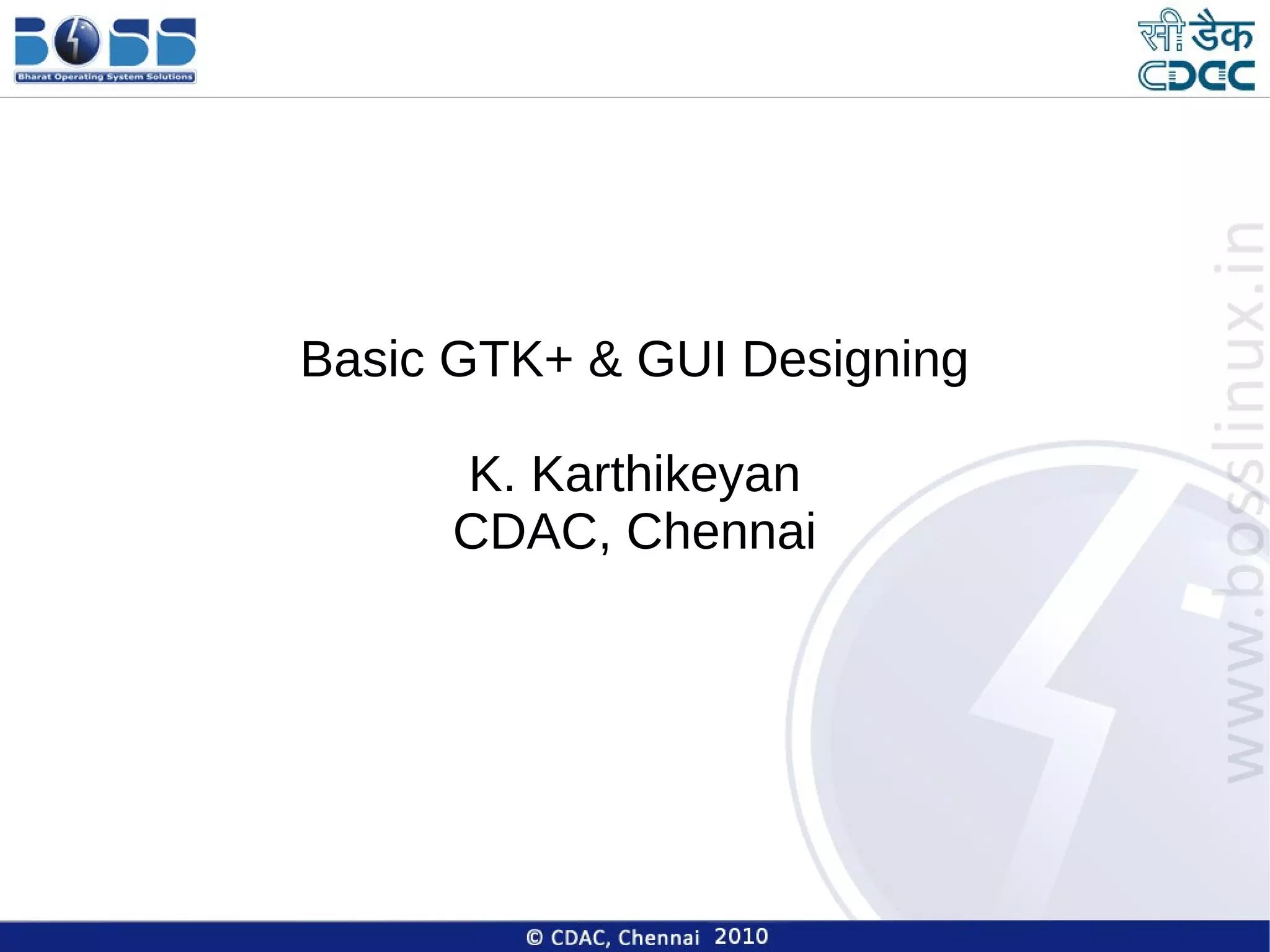 Basics of gtk_ilugc | PPT