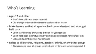 Basics of Guitar Lesson Power Point | PPTX