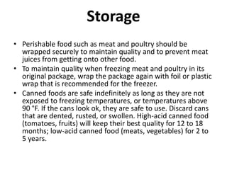 Basics of handling food safely | PPTX