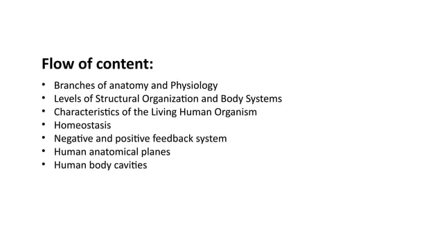 Introduction to the Basics of Human Anatomy and Physiology ...