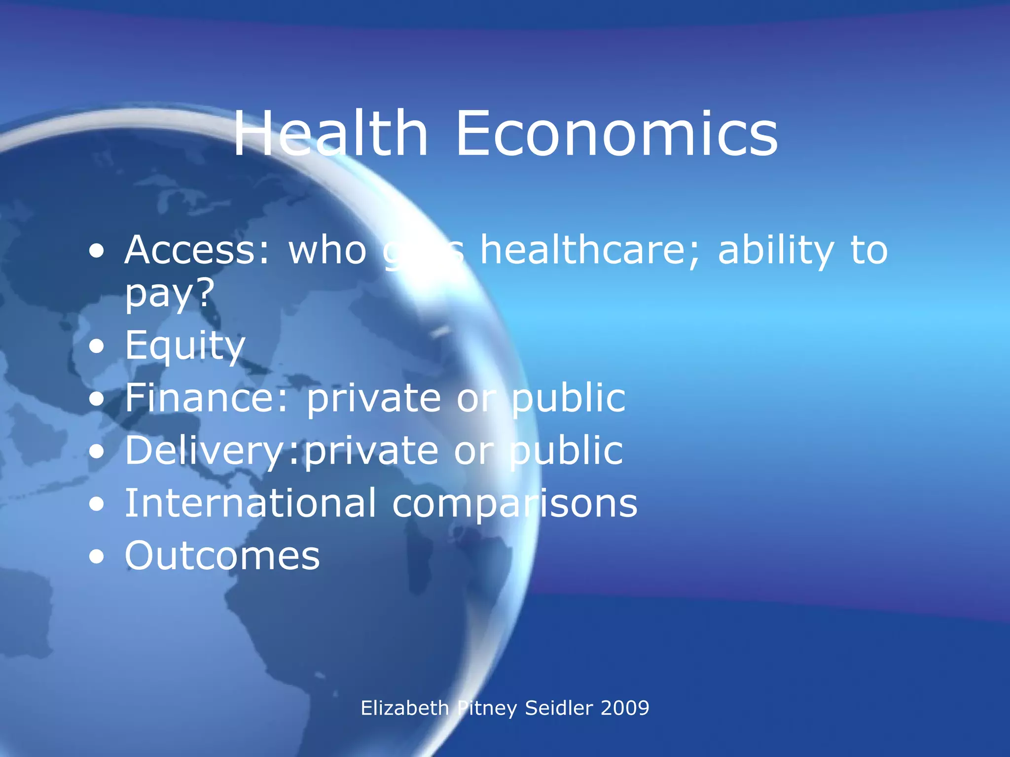 Basics of Health Economics | PPT | Health Insurance | Insurance