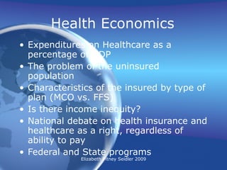 Basics of Health Economics | PPT