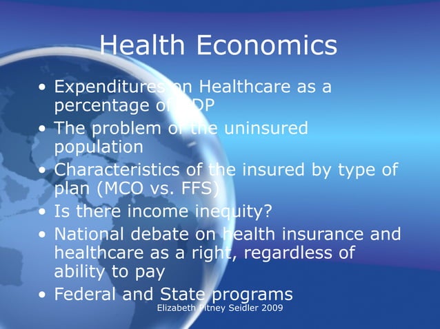 Basics of Health Economics | PPT