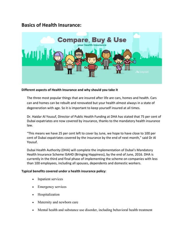 Basics of health insurance | PDF