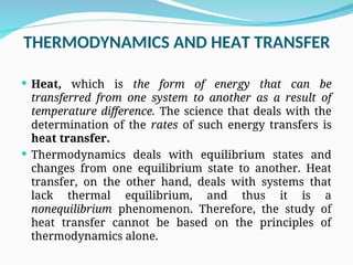 Heat transfer Heat transfer BASICS OF HEAT TRANSFER.ppt