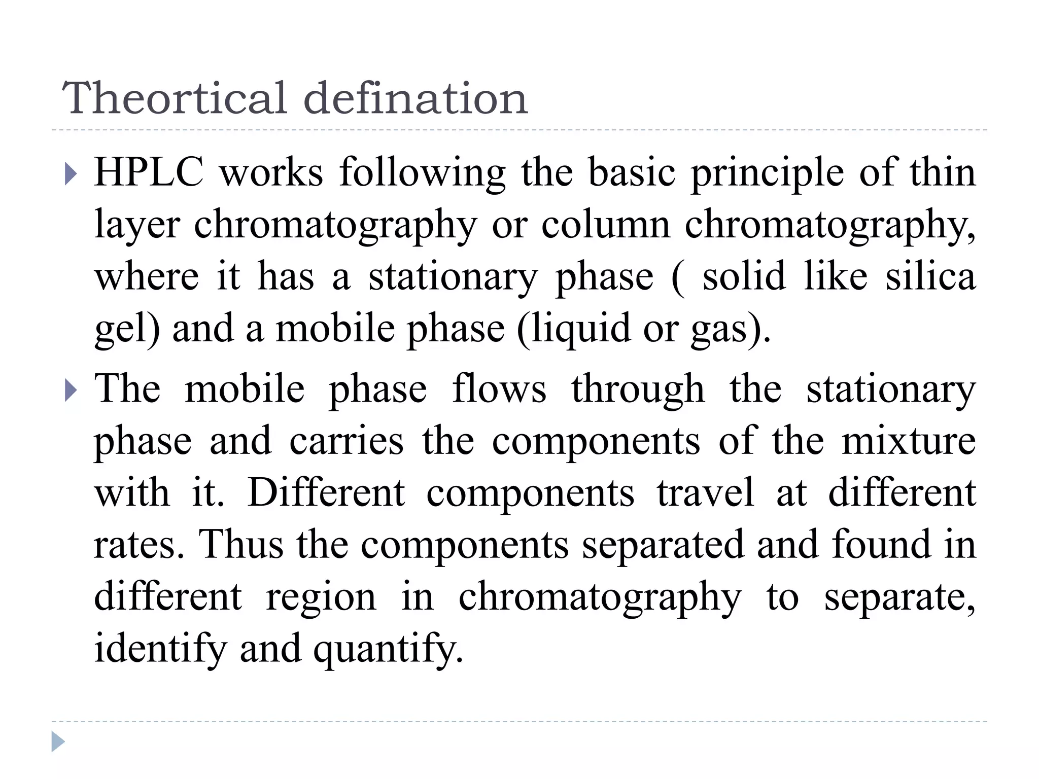 Basics of hplc | PPTX