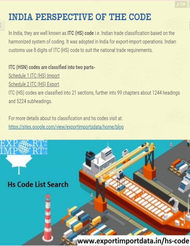 Basics of hs classification and indian hs classification | PDF