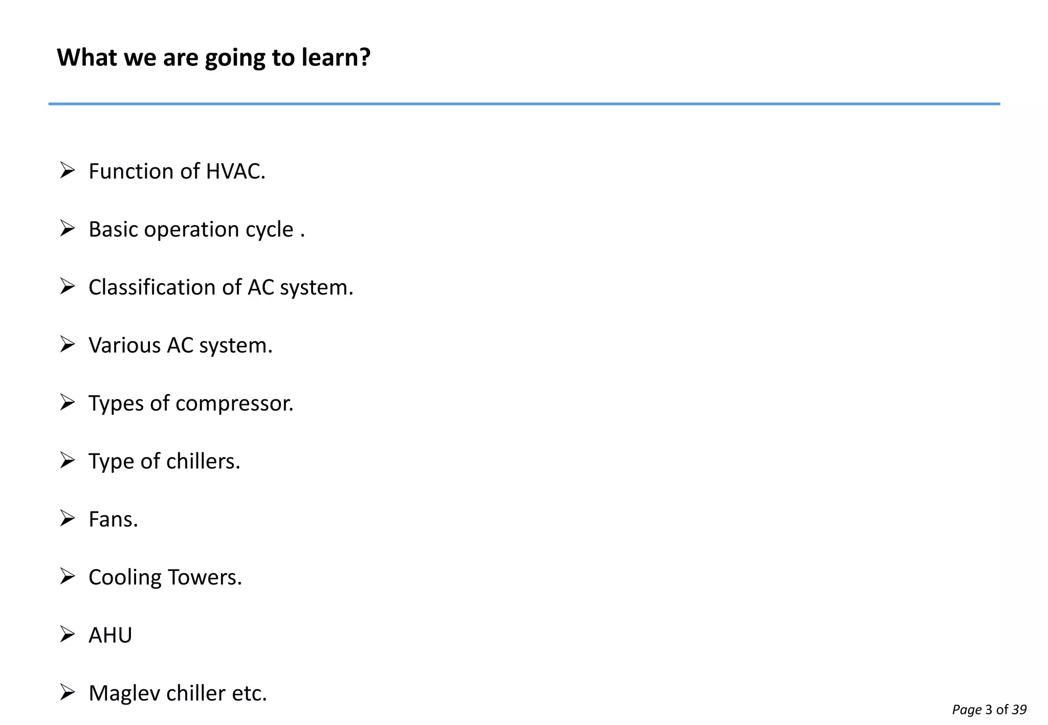 Basics of HVAC | PPTX
