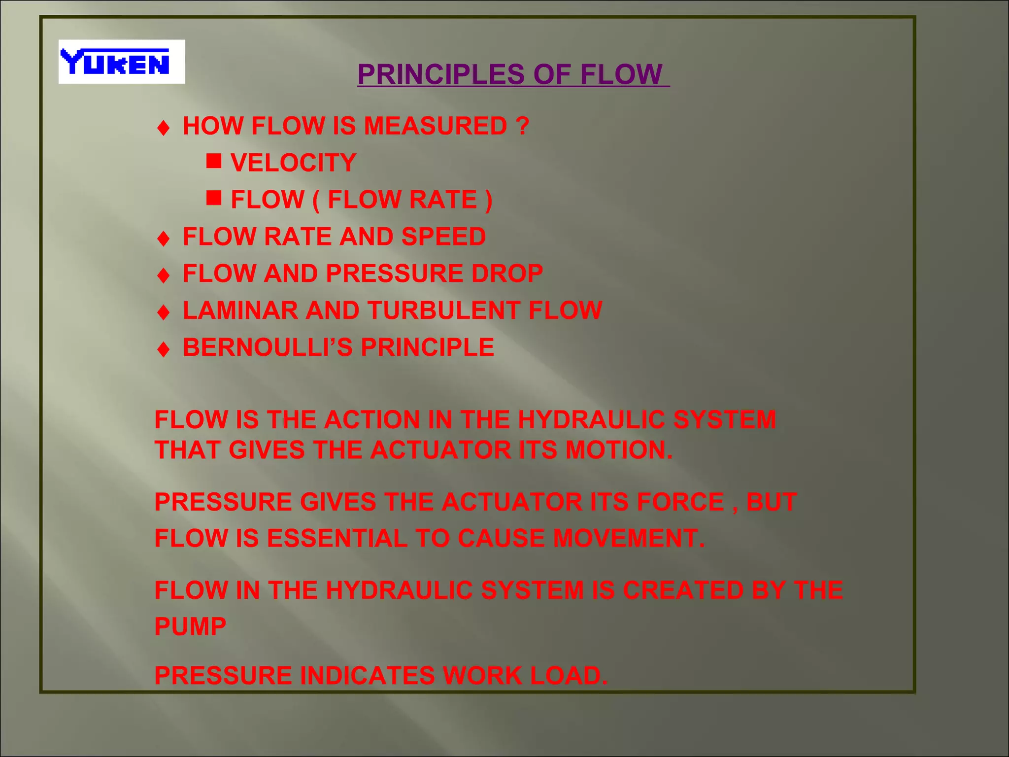 Basics of hydraulics | PPT
