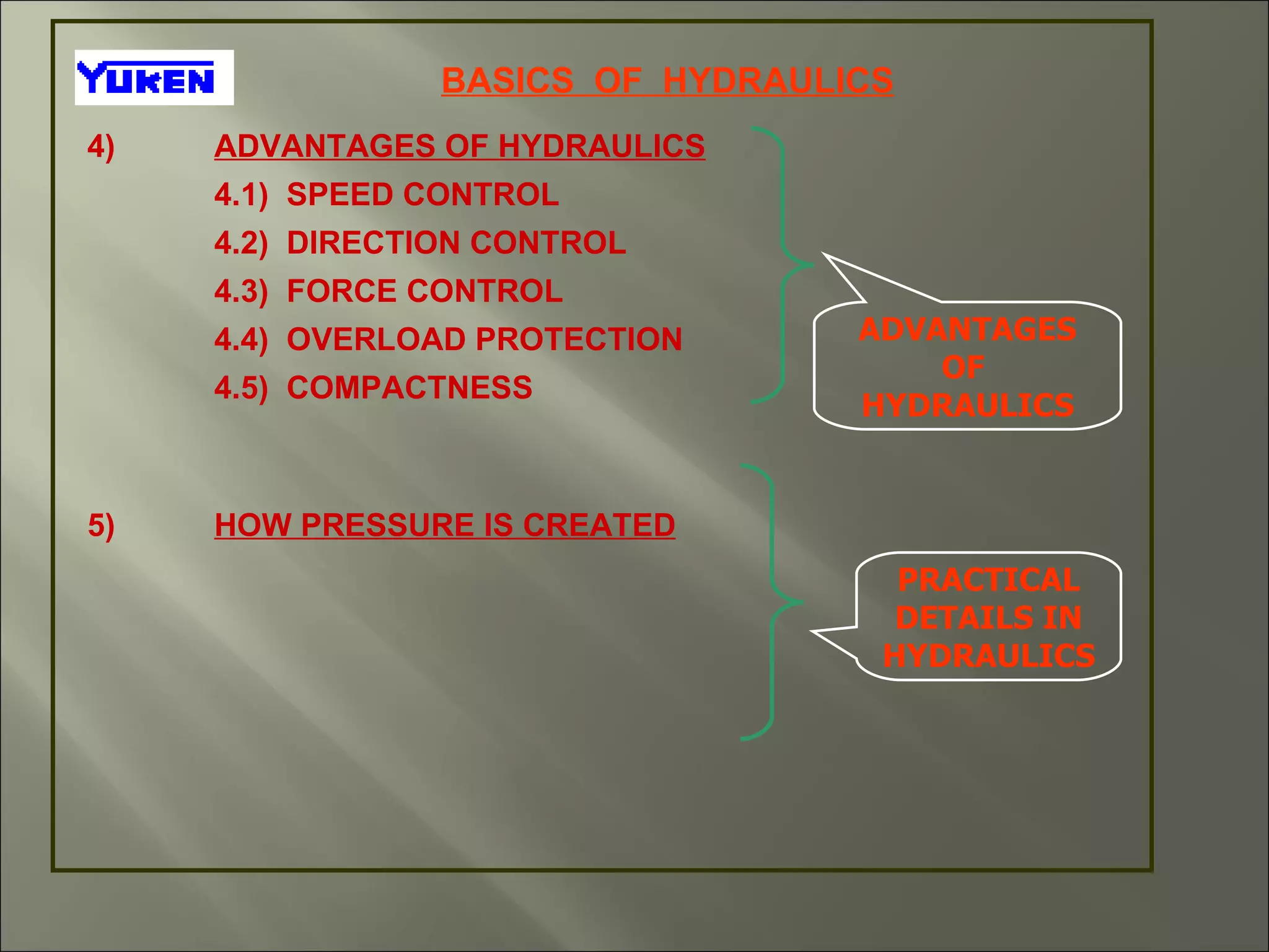 Basics of hydraulics | PPT