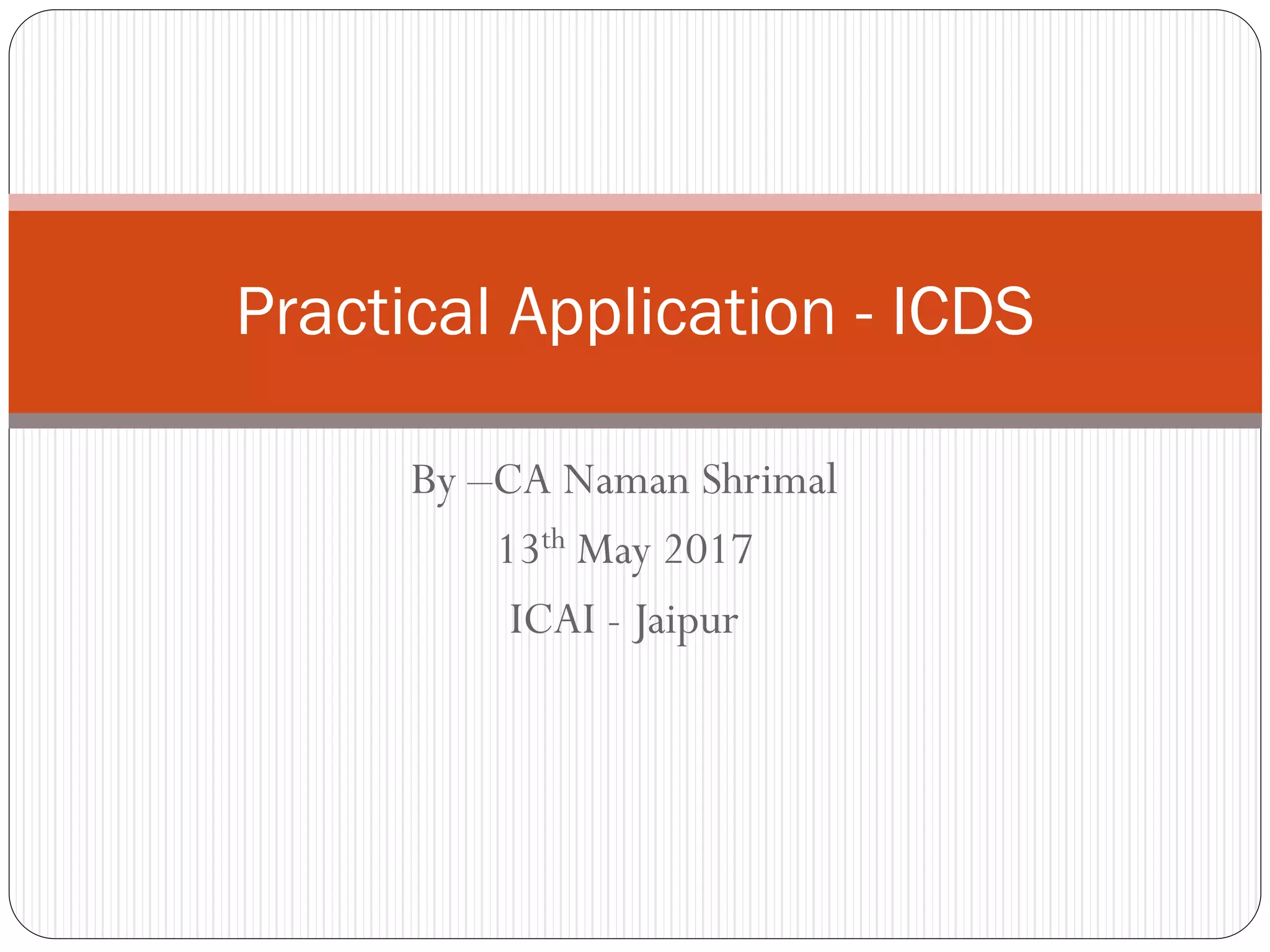 Basics of Income Computation & Disclosure Standards | PDF