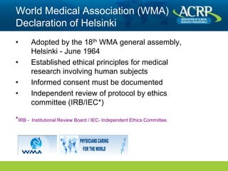 Basics of ich gcp campus kortrijk 2012 yge | PDF