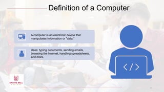 Basics of Information & Communication Technology | PPTX
