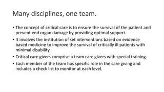 Basics of icu care | PPTX