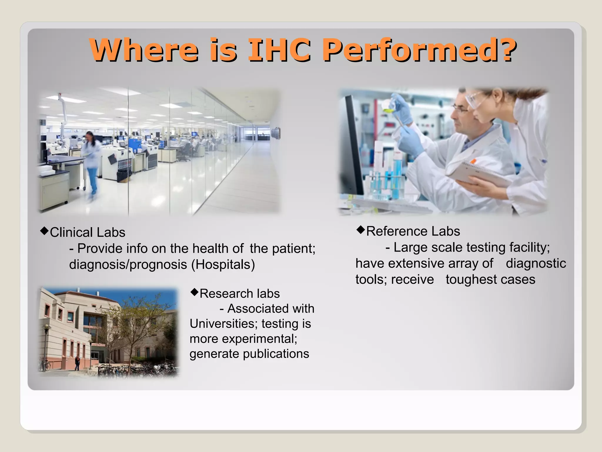 Basics of IHC (JRL) | PPT