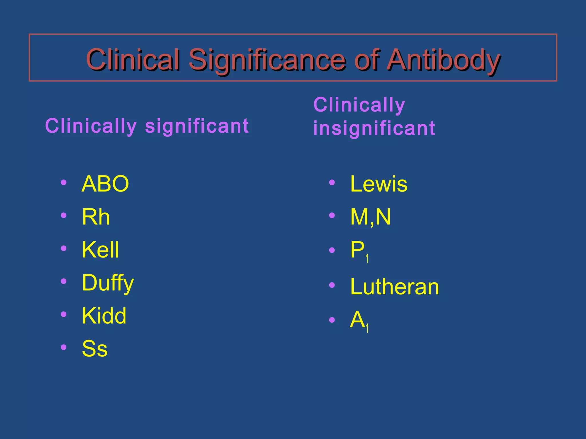 Basics of immunohematology - copy | PPT