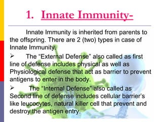 Basics of immunology | PPT