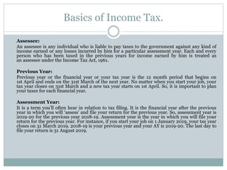 Basics of income tax | PPT