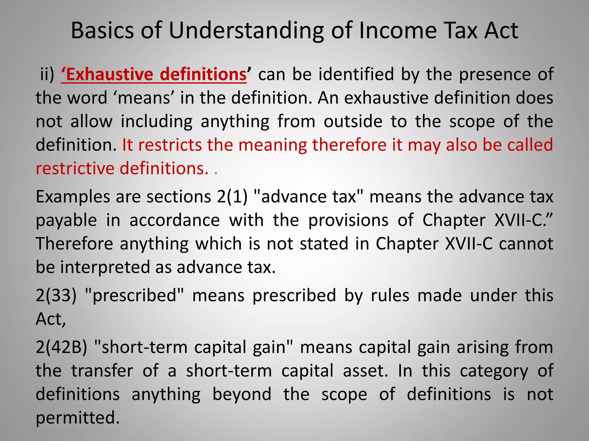 Basics of income tax act understanding | PPTX