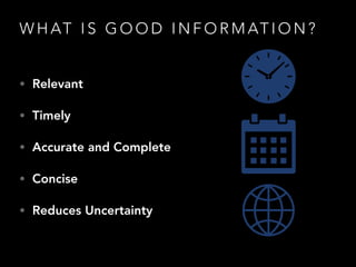 Basics of Information: what it is and what its for | PPT