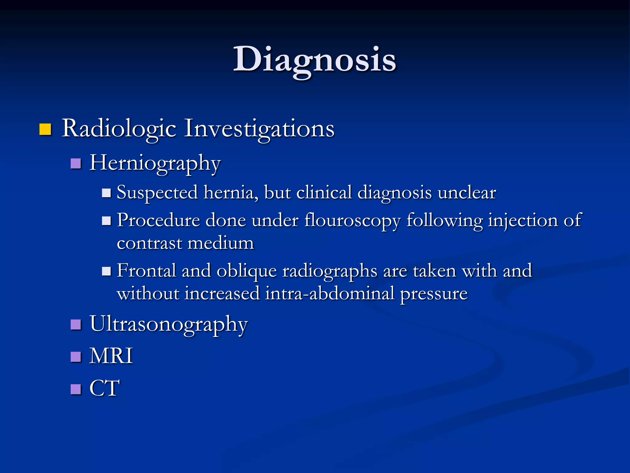 Basics of inguinal hernias | PPT
