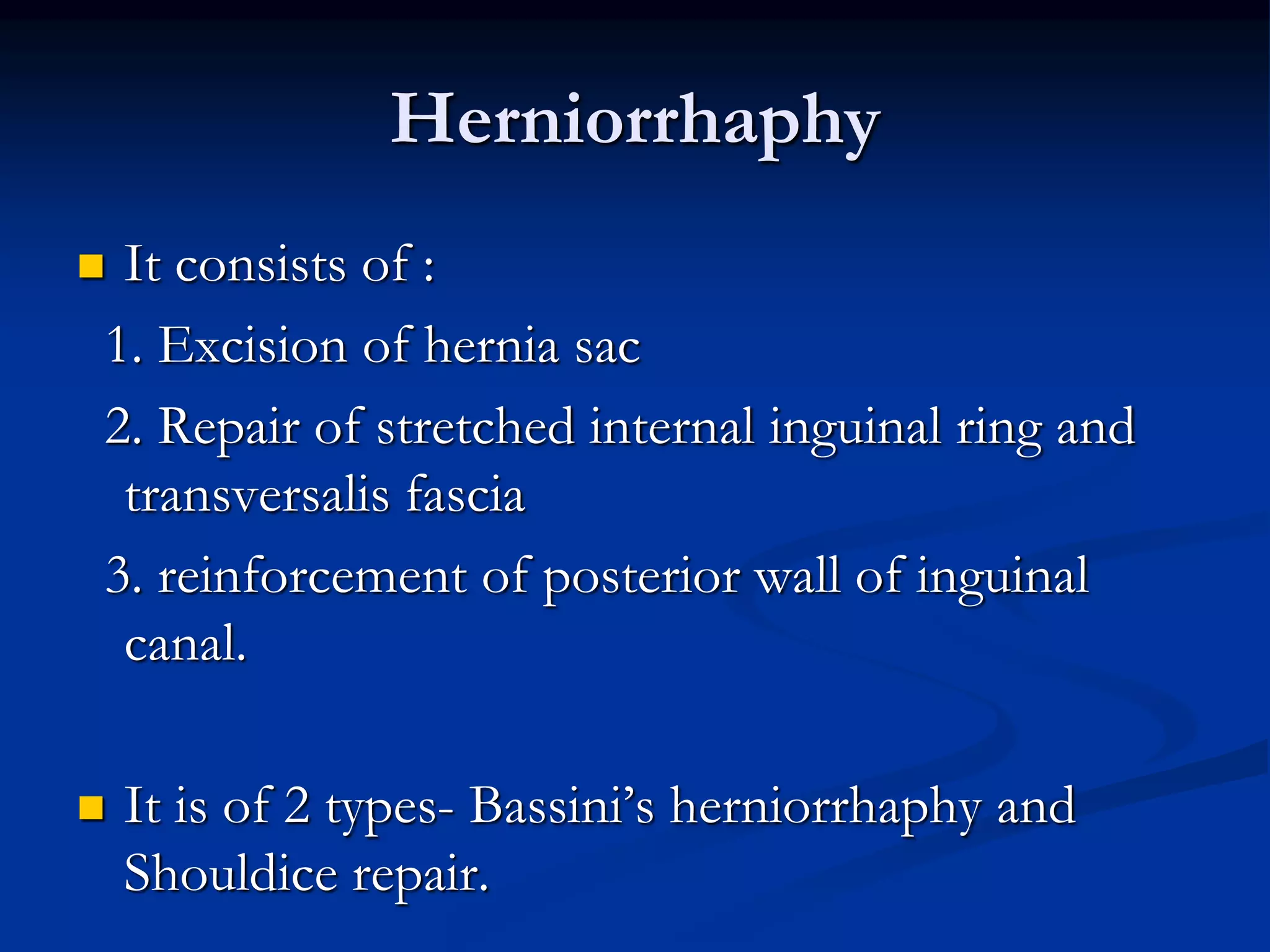 Basics of inguinal hernias | PPT