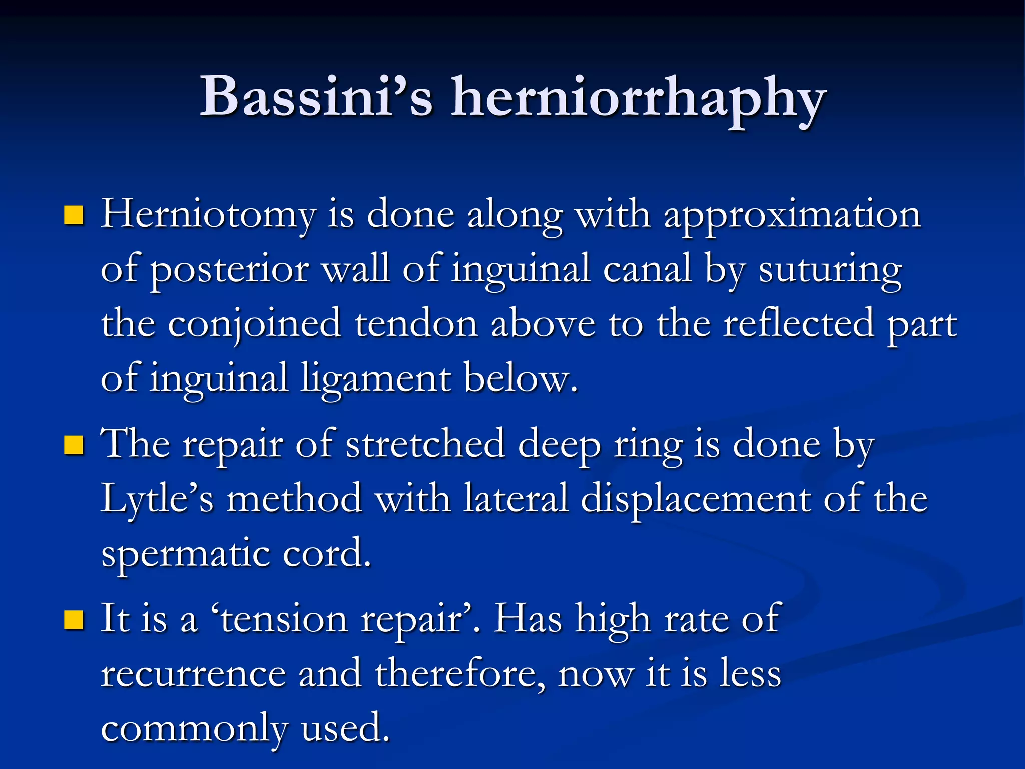 Basics of inguinal hernias | PPT