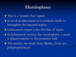 Basics of inguinal hernias | PPT