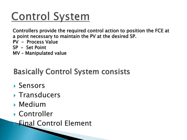 Basics of Instrumentation & Control.pptx | Radio Control | Hobbies ...
