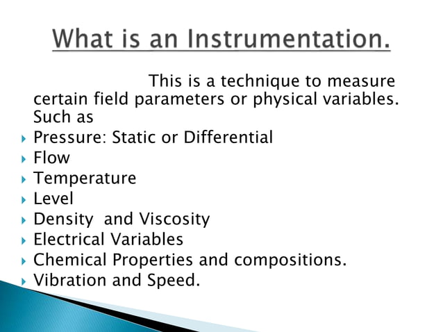Basics of Instrumentation & Control.pptx | Radio Control | Hobbies ...