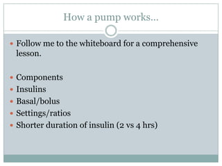 Basics of insulin pump theory | PPTX