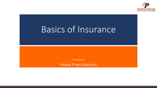 Basics of insurance | PPTX