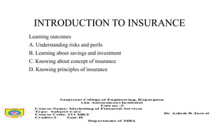 Basics of Insurance | PPTX | Insurance | Personal Finance