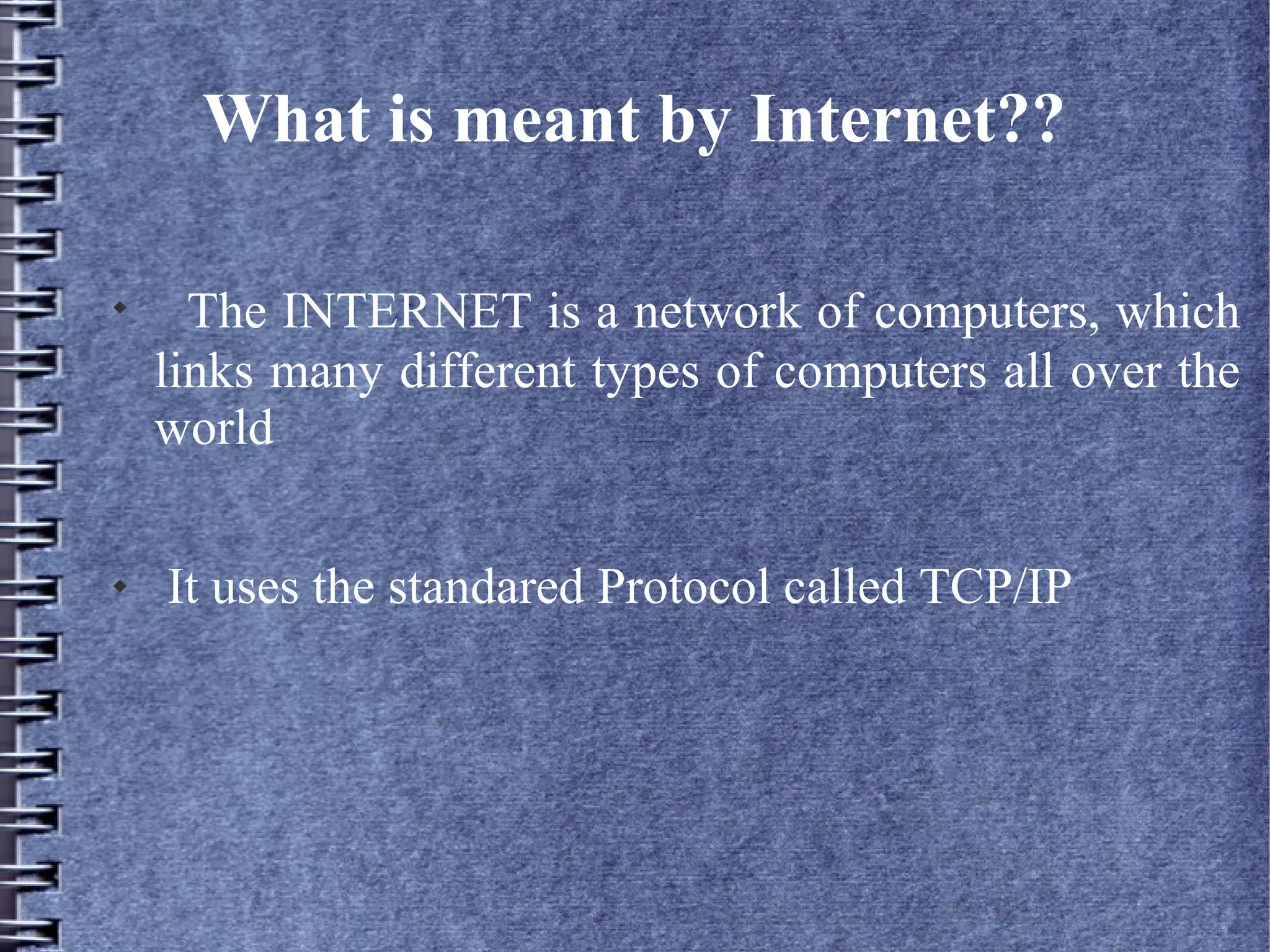 Basic's of internet | ODP