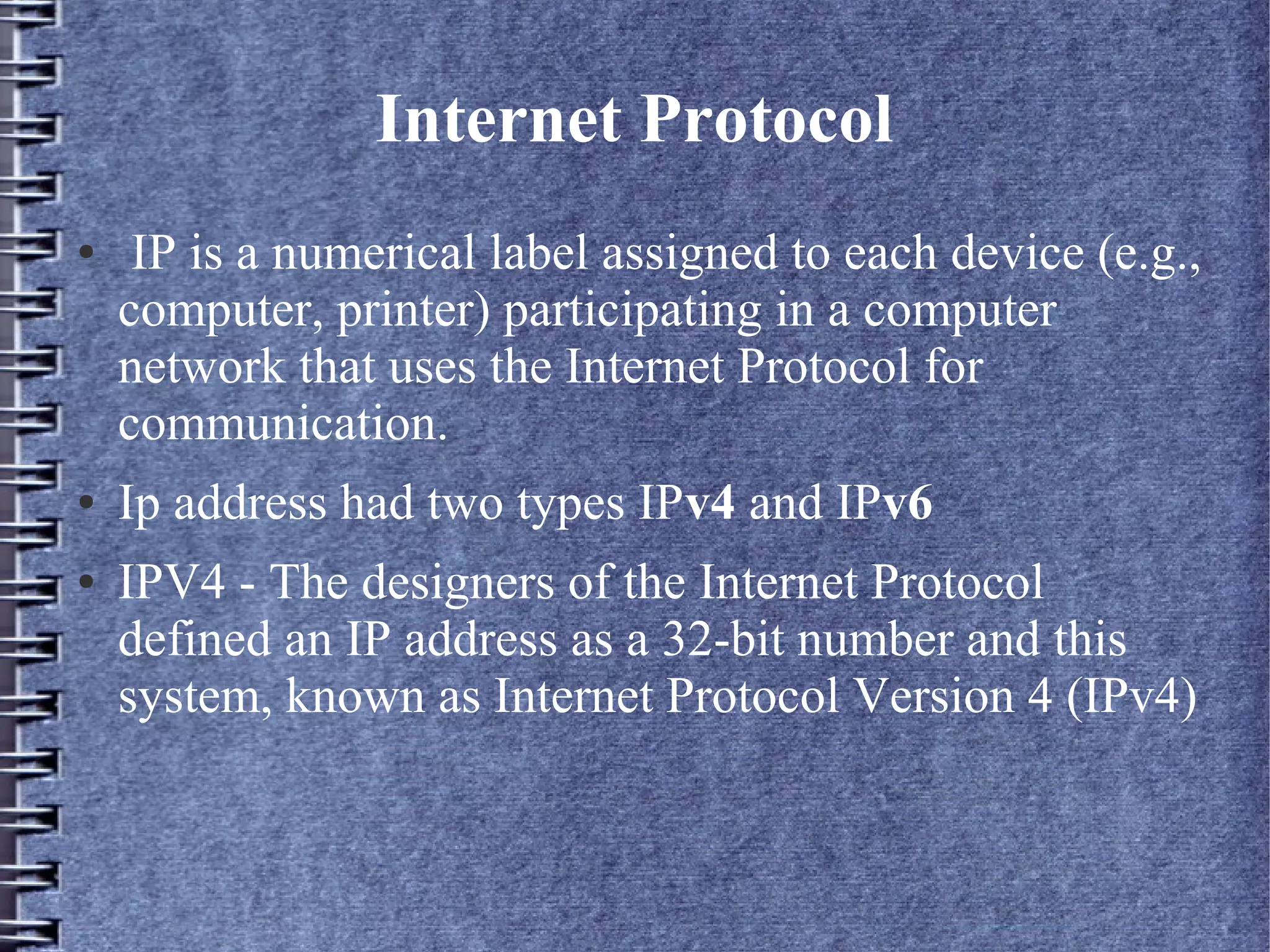 Basic's of internet | ODP