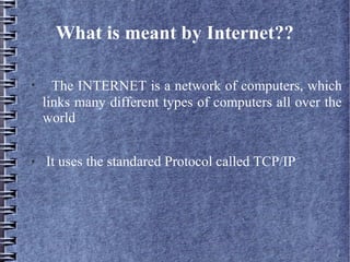 Basic's of internet | ODP