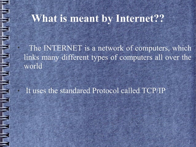 Basic's of internet | ODP