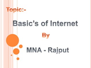 Basics of internet | PPT