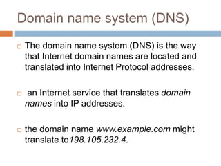 Basics of internet | PPT