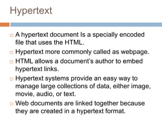 Basics of internet | PPT