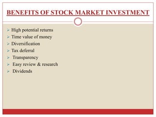 Basics of investment | PPT